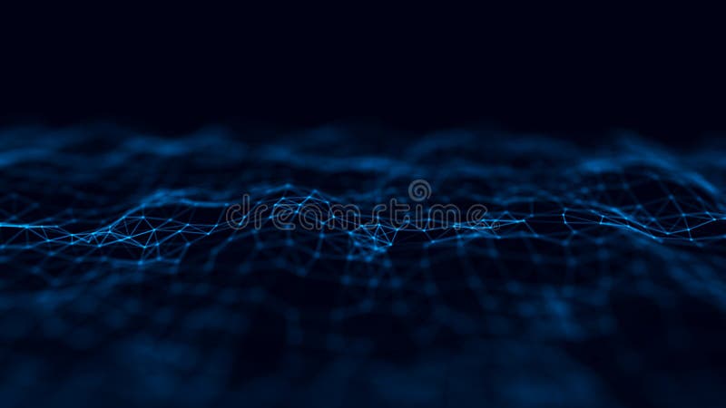 Wave 3d Abstract 3d Big Data Visualization Visual Information Complexity Plexus Affect