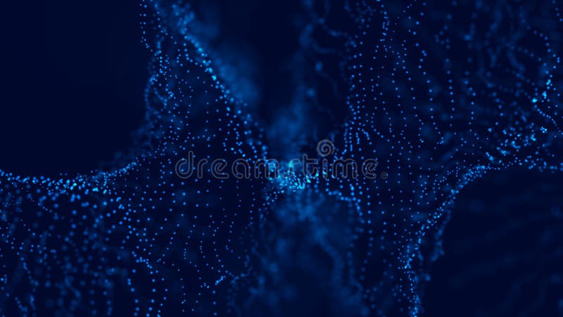 Wave 3d. Big Data Visualization. Data Technology Background. Abstract Background. 3d Rendering ...