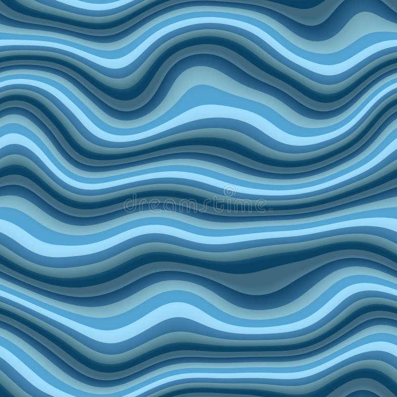 Wave 3D seamless texture stock illustration. Illustration of mosaic ...