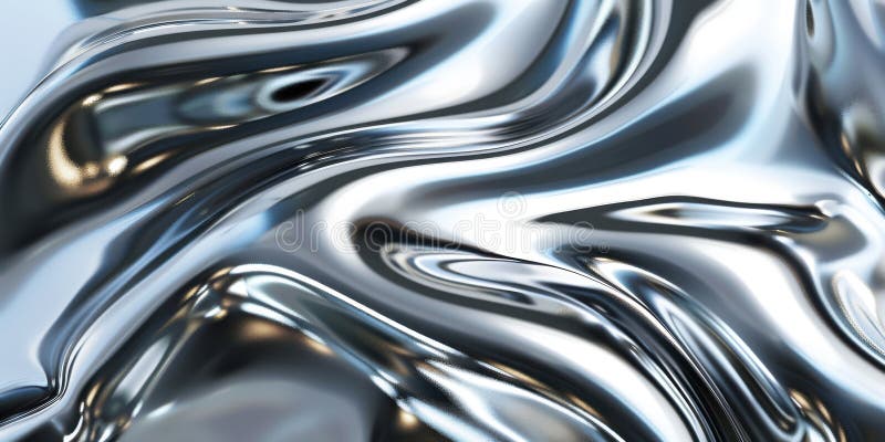 Wave Design on Fabric with Silver Sheen for an Elegant Material Concept ...