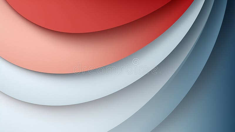 Layered Design in Wave and Line Concept in Multiple Colors. Stock ...