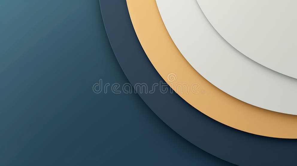 Layered Design in Wave and Line Concept in Multiple Colors. Stock ...