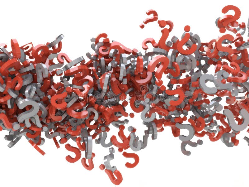 Wave of Different Question Marks - Abstract Particles Background Stock ...