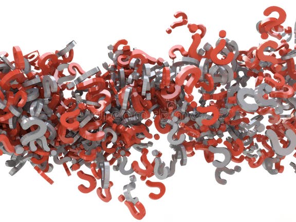 Wave of Different Question Marks - Abstract Particles Background Stock ...