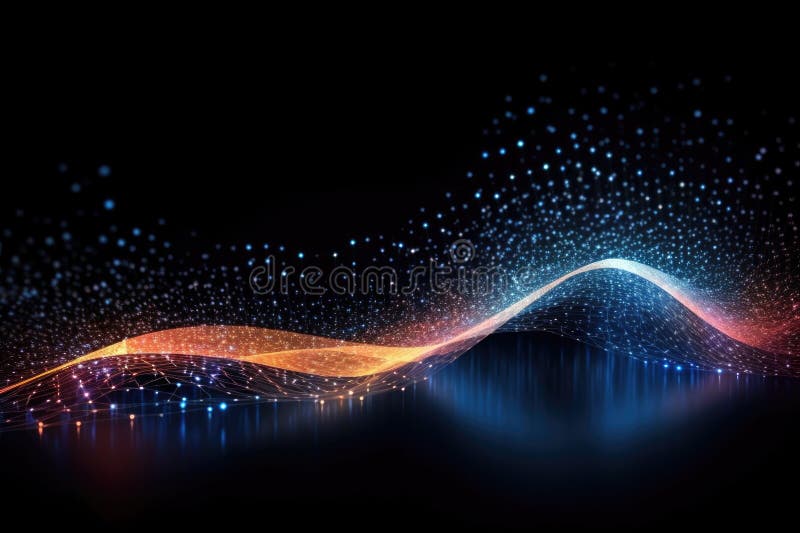 Interweaving Lines of Endless Seamless Pattern Stock Illustration ...