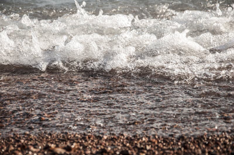 Wave and Drops at the Beach ( Close Up ) Stock Photo - Image of ...
