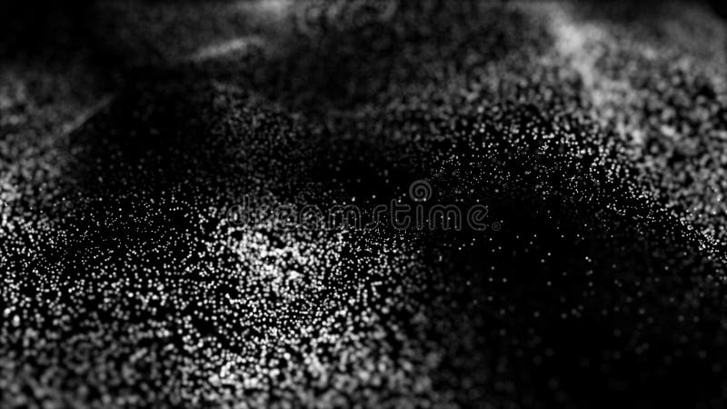 Wave of Dust Particles. Abstract Primitives. 3d Rendering Stock ...