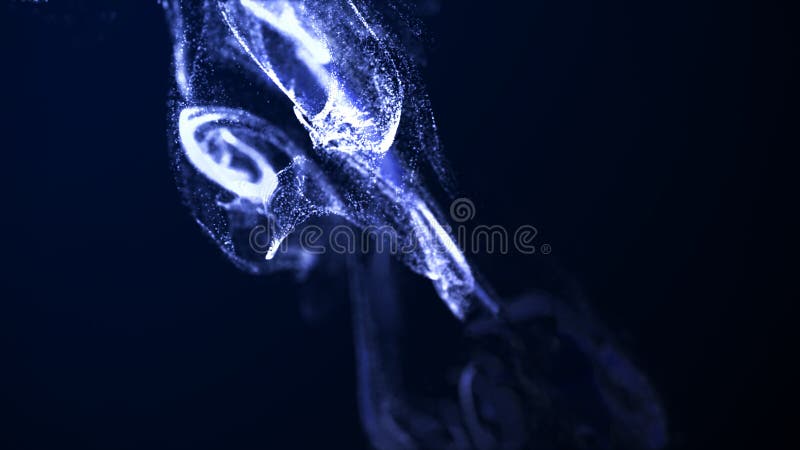 Wave of Dust Particles. Futuristic Point Wave Abstract Wave Dots in ...