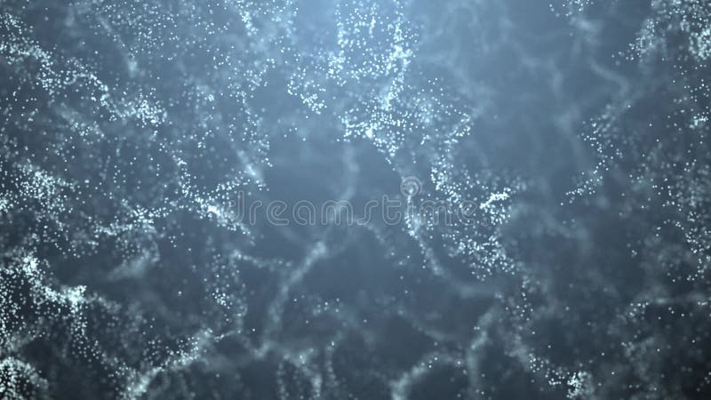 Wave of Dust Particles. Futuristic Point Wave Abstract Wave Dots in ...