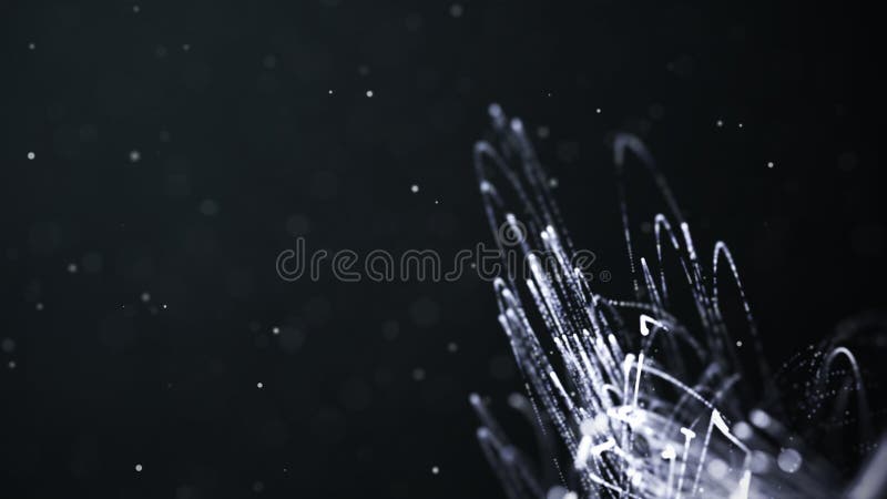 Wave of Dust Particles. Futuristic Point Wave Abstract Wave Dots in ...