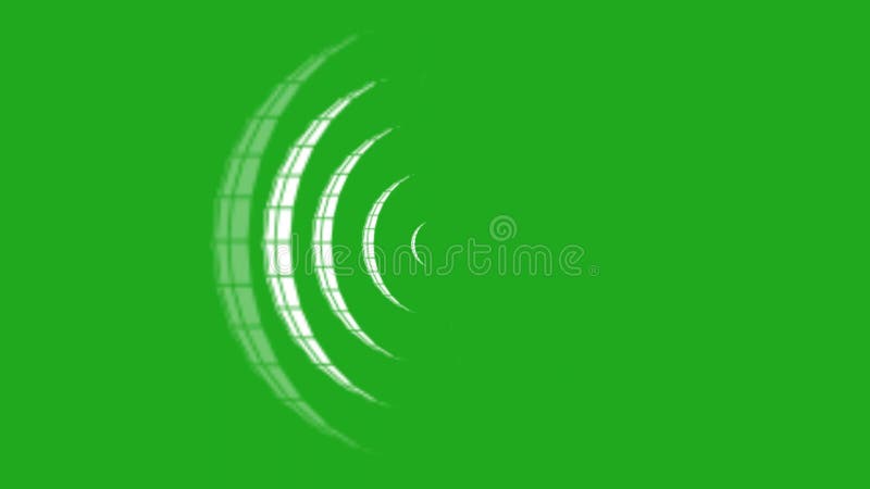 Wave Effect with 120 Degree Arcs on Green Screen Stock Footage - Video ...