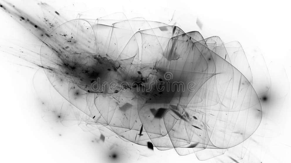 Wave Effect in Space with Artificial Elements Inverted Black and Stock ...