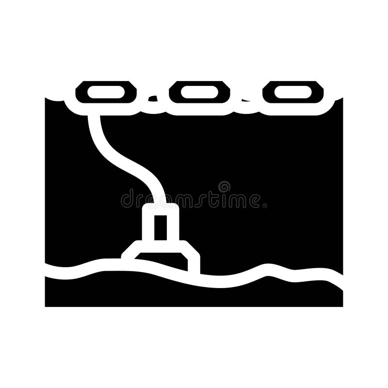 Wave energy RGB color icon stock vector. Illustration of environment ...