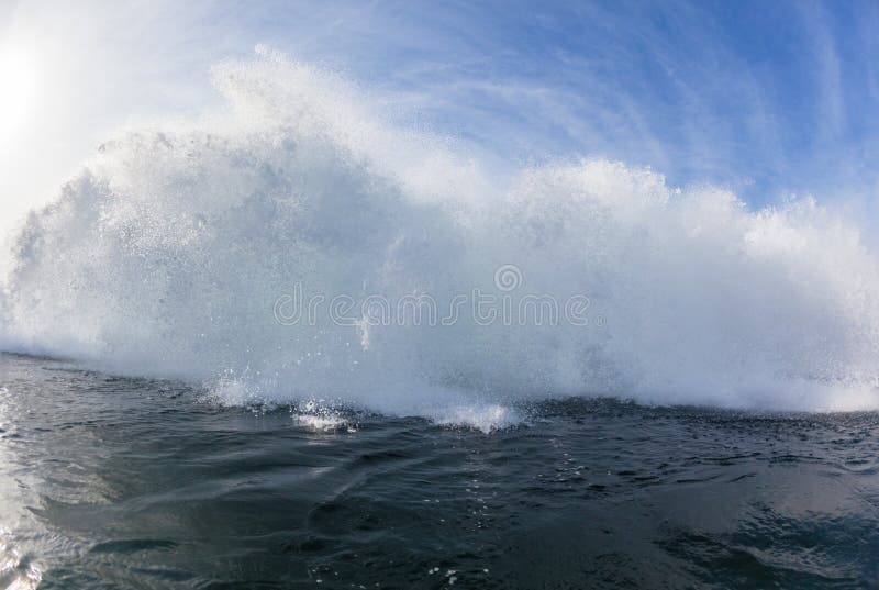Exploding White Water Ocean Wave Stock Photo - Image of breaking, water ...