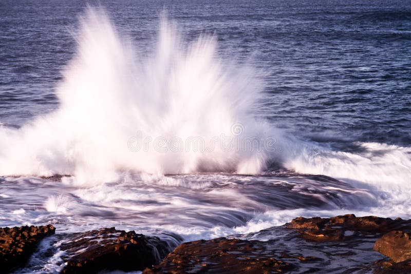 Breaking waves stock image. Image of water, splashing - 6885497