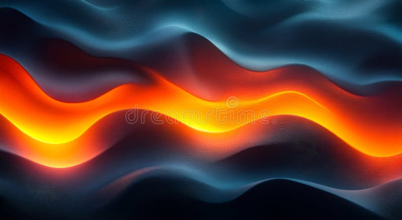 A Wave of Fire is Shown in the Image Stock Image - Image of wallpaper ...