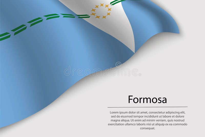 Wave Flag of Formosa is a State of Argentina Stock Vector ...