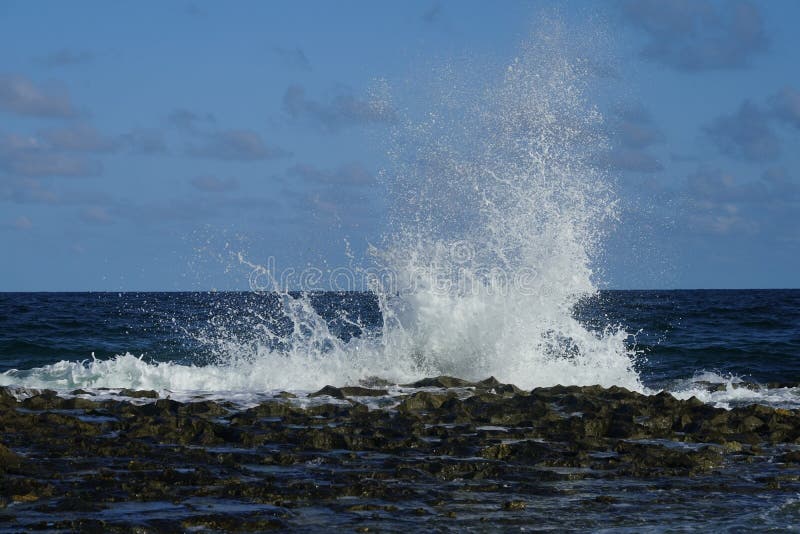 Wave at Florida`s Atlantic Beach Stock Image - Image of tide, side ...