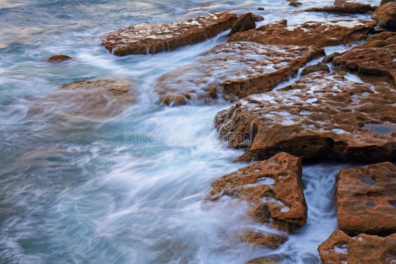 Wave flow stock image. Image of season, wave, white, rocks - 94068329