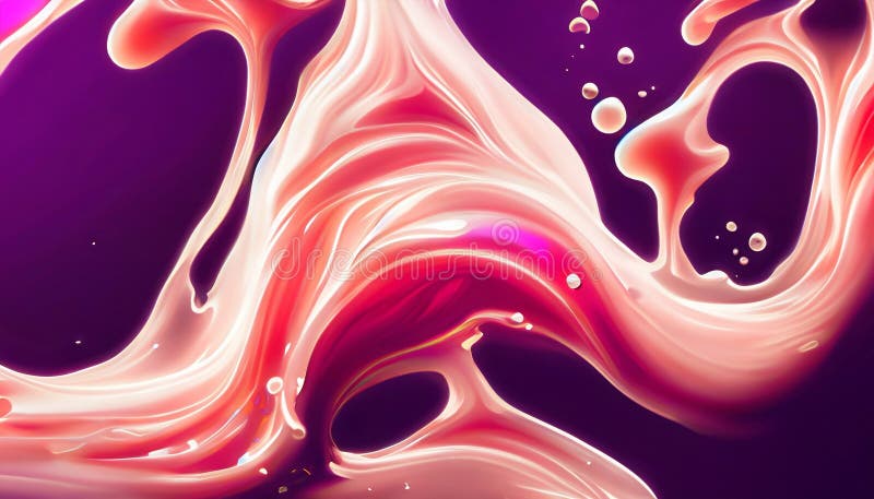 Wave Fluid Abstract Background. Swirl Flow Liquid Lines. Gel Texture ...