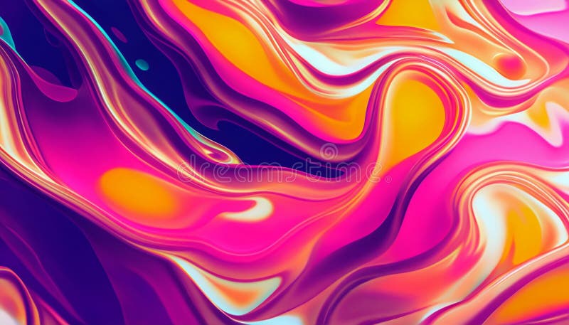 Wave Fluid Abstract Background. Swirl Flow Liquid Lines. Gel Texture ...