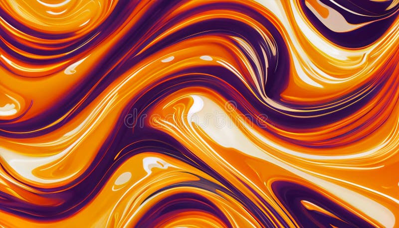 Wave Fluid Abstract Background. Swirl Flow Liquid Lines. Gel Texture ...