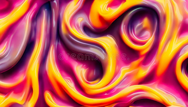 Wave Fluid Abstract Background. Swirl Flow Liquid Lines. Gel Texture ...