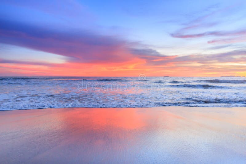 Wave Foam Moving on the Beach Stock Photo - Image of beach, peaceful ...