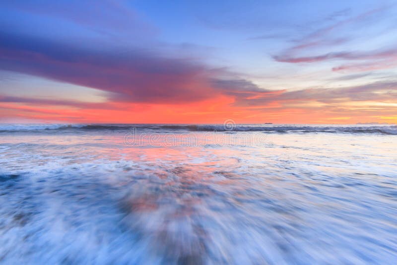 Wave Foam Moving on the Beach Stock Photo - Image of morning, canada ...