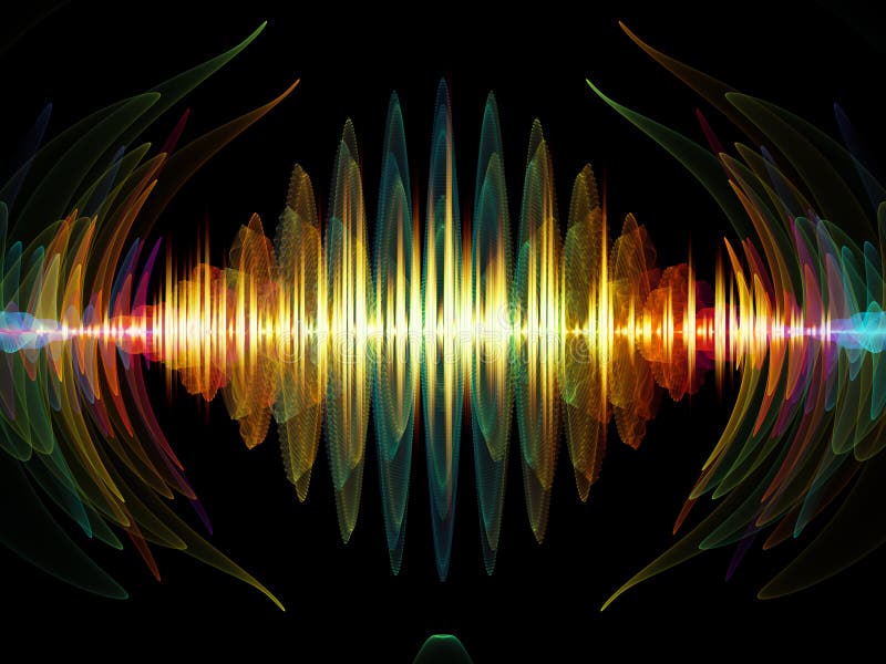 Wave Function Visualization 3D Render Illustration Stock Illustration ...