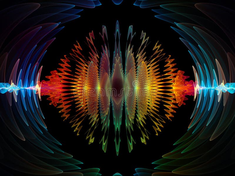 Way of Radial Oscillation stock illustration. Illustration of physics ...