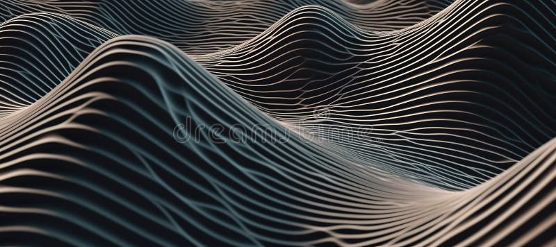 Wave Geometric Network Cyber Data Program Background Stock Illustration ...