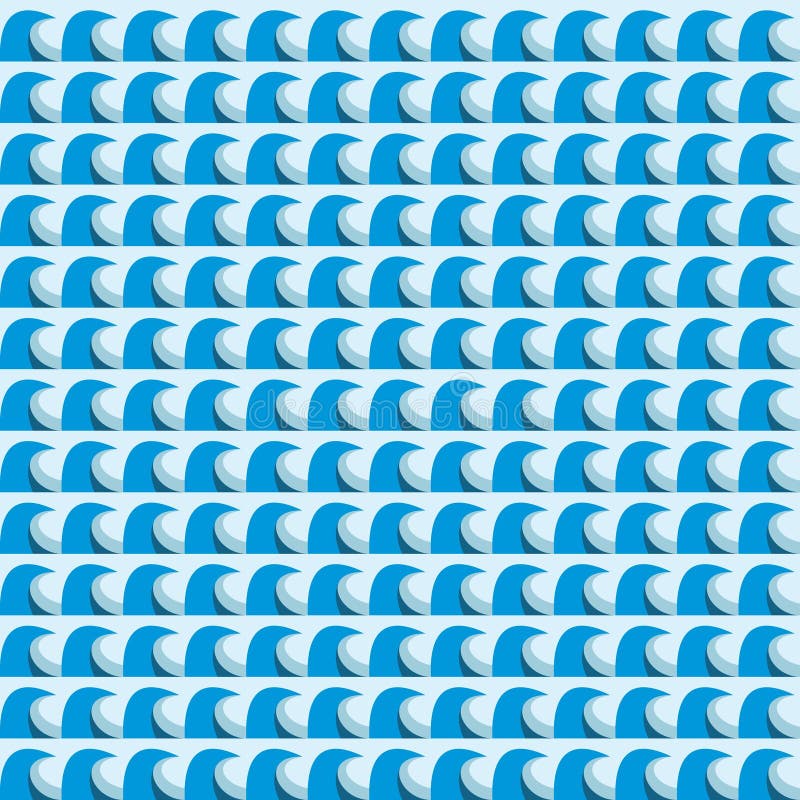 Wave Geometric Seamless Pattern Design Stock Vector - Illustration of ...