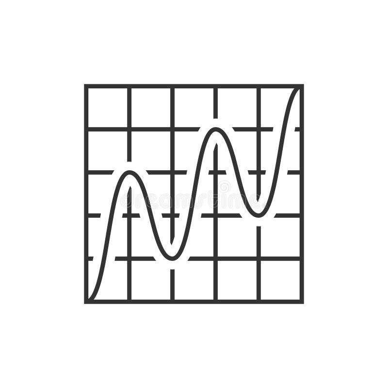 Wave graph icon stock vector. Illustration of diagram - 114290298