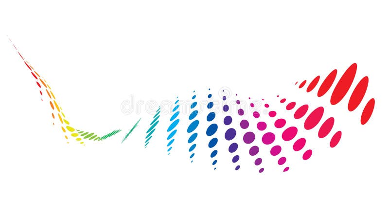 Halftone background wave stock vector. Illustration of element - 4673538