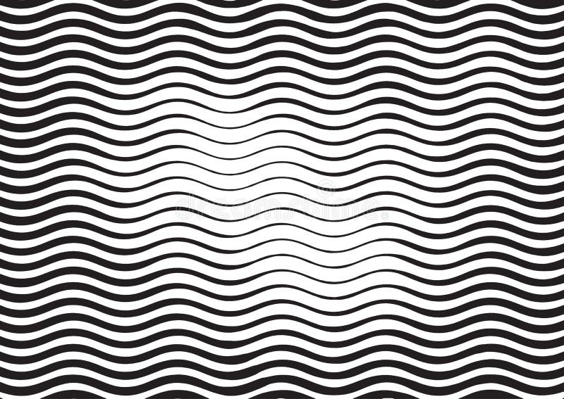 Wave Striped Engraving Halftone Background Stock Vector - Illustration ...