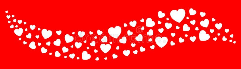 Wave of hearts - for stock stock vector. Illustration of lovely - 117284959