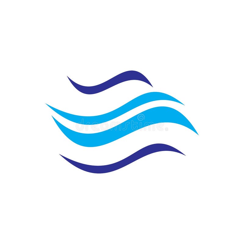 Wave Icon on Background for Graphic and Web Design. Simple Vector Sign ...