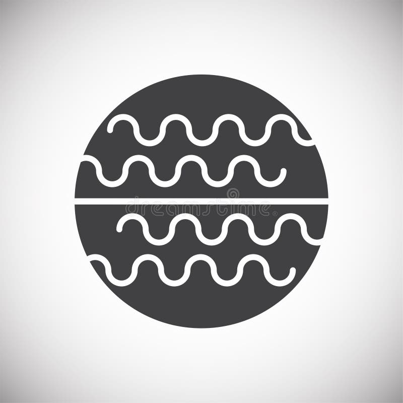Wave Icon on Background for Graphic and Web Design. Simple Vector Sign ...