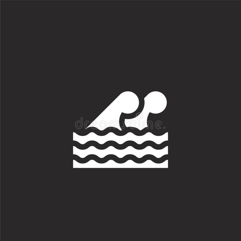 Wave Icon. Filled Wave Icon for Website Design and Mobile, App ...