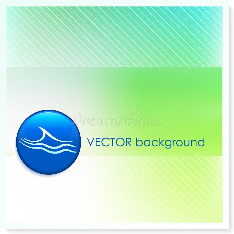 Wave Icon Internet Button on Vector Background Stock Illustration ...