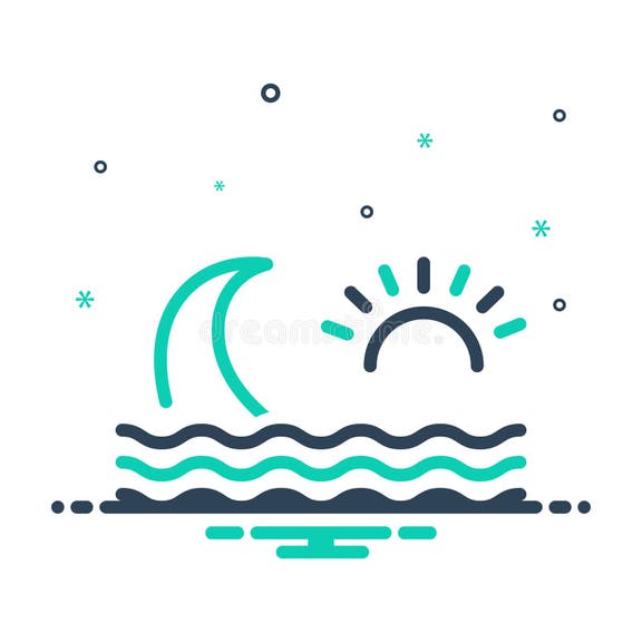 Mix Icon for Wave, Ripple and Backwash Stock Vector - Illustration of ...