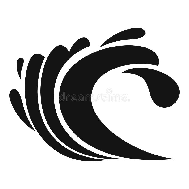 Wave icon set grey stock illustration. Illustration of icon - 125837720