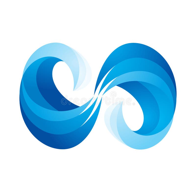 Wave Icon on White Background Stock Vector - Illustration of purely ...