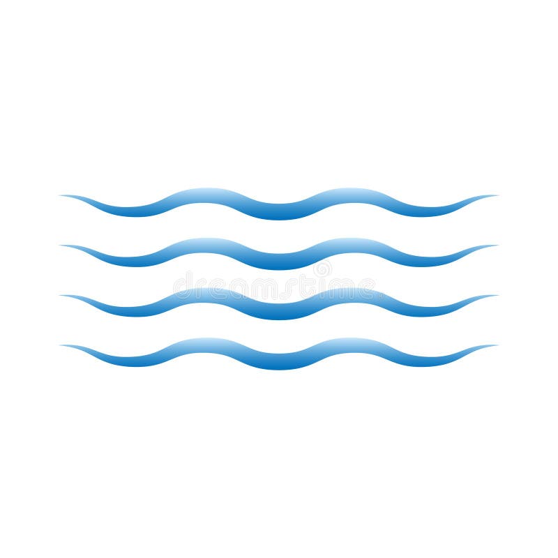 Wave Icon on White Background,vector Illustration Stock Illustration ...