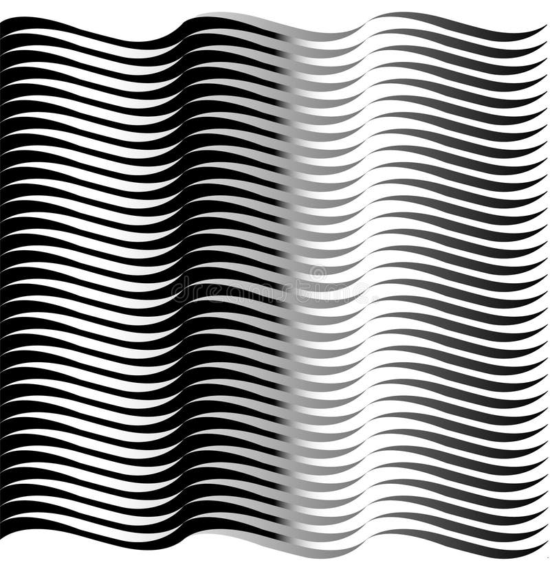 Wave Illusion stock illustration. Illustration of adaptation - 493660