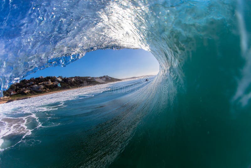 Inside a Curling Wave stock image. Image of outdoor, nalukai - 1861