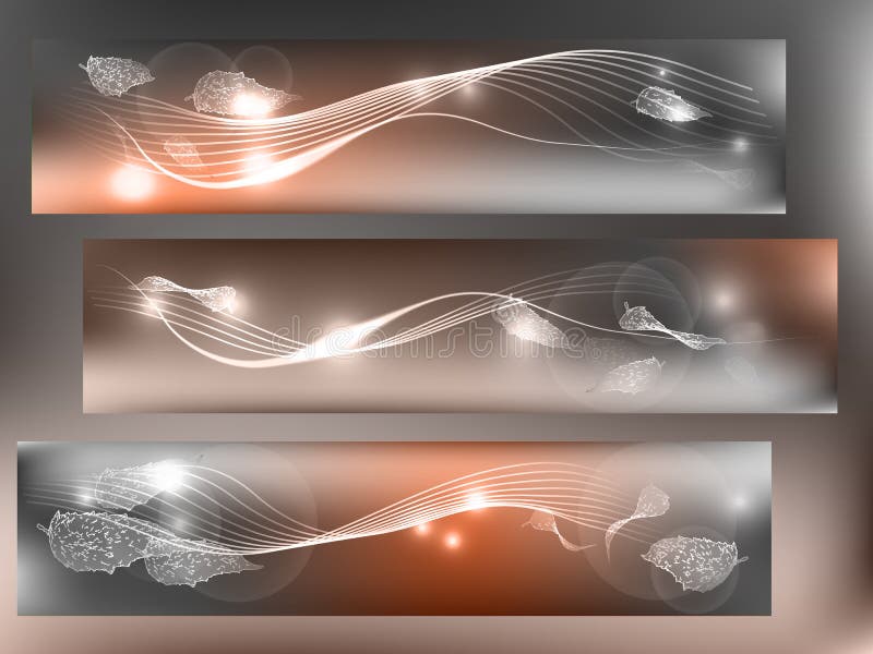 Wave and leaf stock vector. Illustration of backgrounds - 61368373