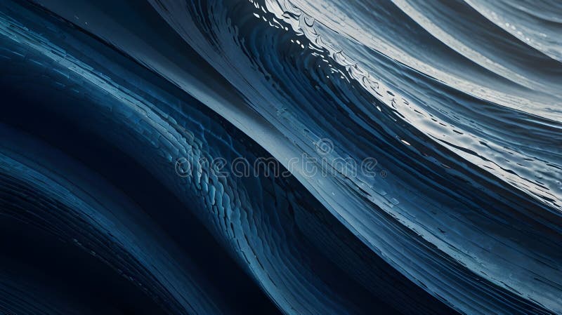 A Wave-like Pattern in Layered Shades of Blue with a Subtle Gradient ...