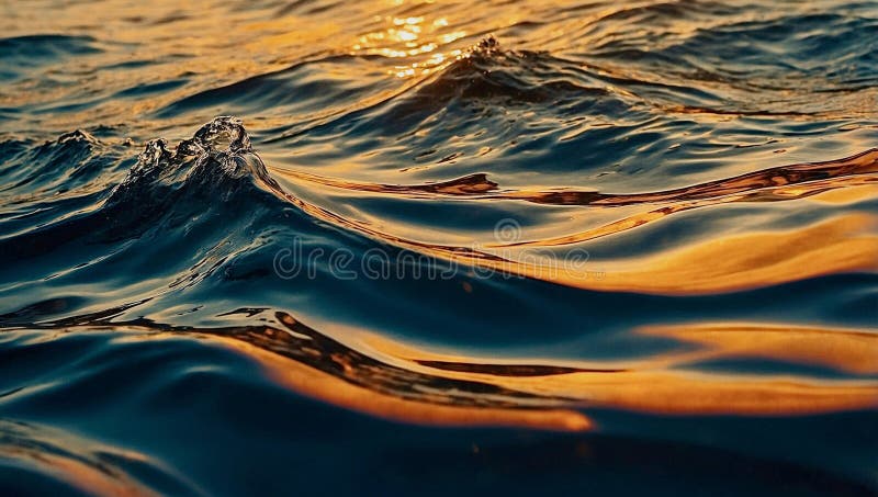 A Wave Like Pattern with Stars in the Colors Yellow and Gold. AI ...